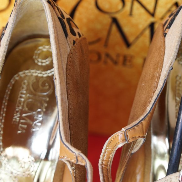 Mona Mia | Shoes | Mona Mia Leopard Marurite Gravity Heel 75 | Poshmark